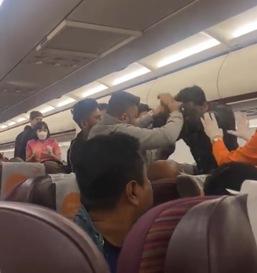 On camera, passengers fight, pull hair, slap man on Bangkok-Kolkata flight